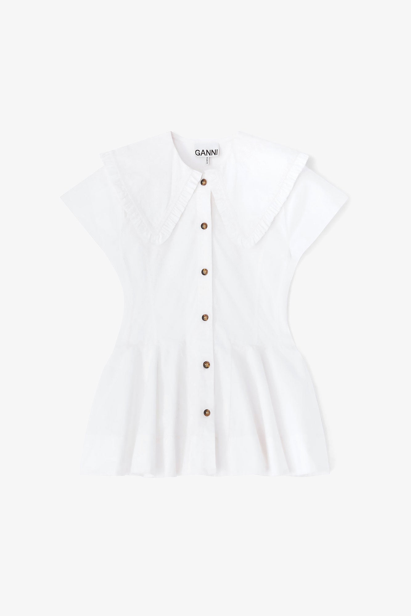 Stretch Cotton Peter Pan Collar Shirt – Høyer Trondheim/Høyer Solsiden